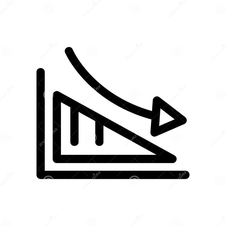 Decrease Icon or Logo Isolated Sign Symbol Vector Illustration Stock ...