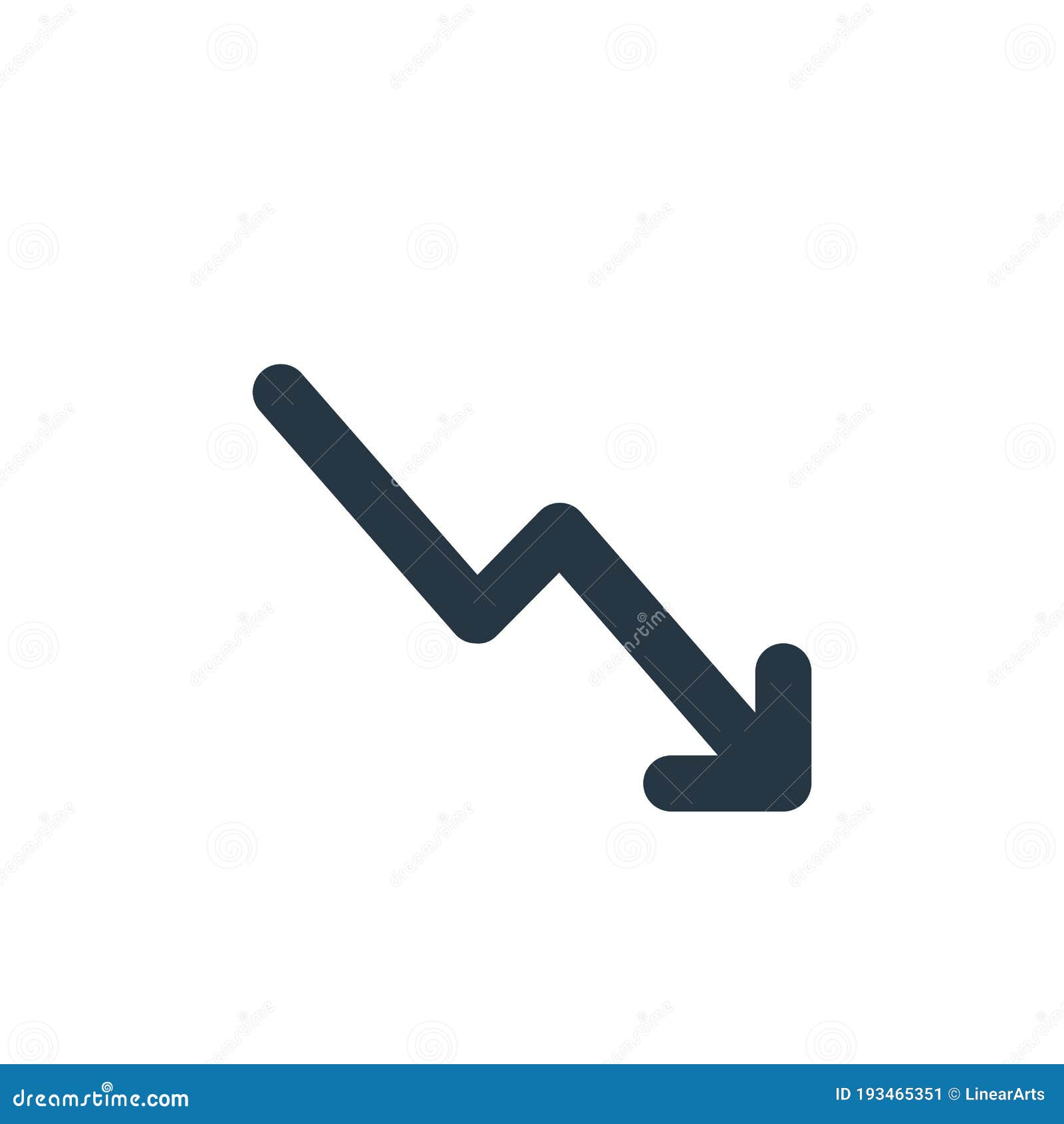 Decrease Icon Vector from Essentials Ui Concept. Thin Line Illustration of Decrease Editable ...
