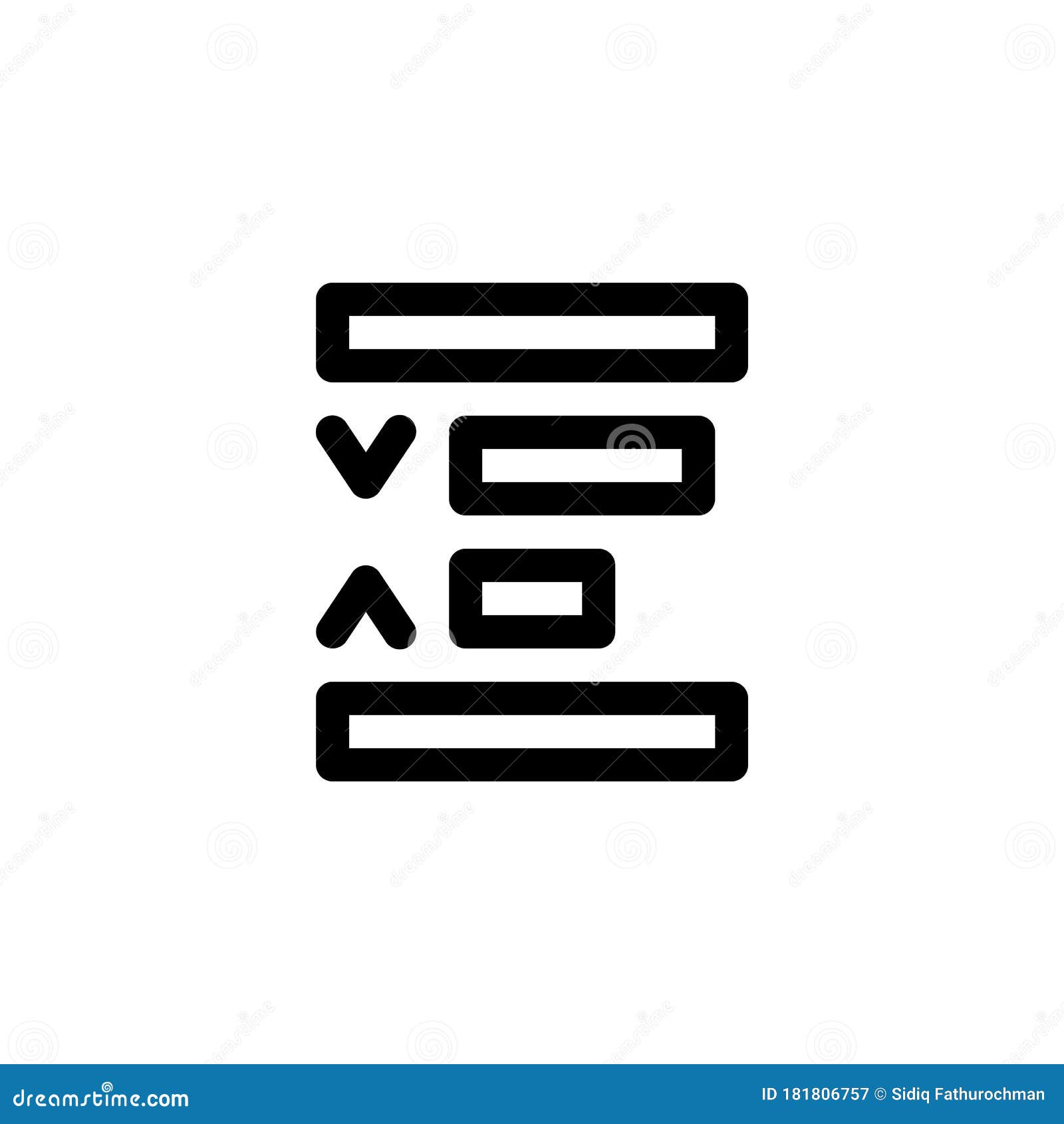 Increase Paragraph Spacing Icon Vector Illustration | CartoonDealer.com ...