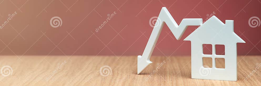 Decrease in Property Value. Reducing the Cost of Housing Stock Image - Image of real, loan ...