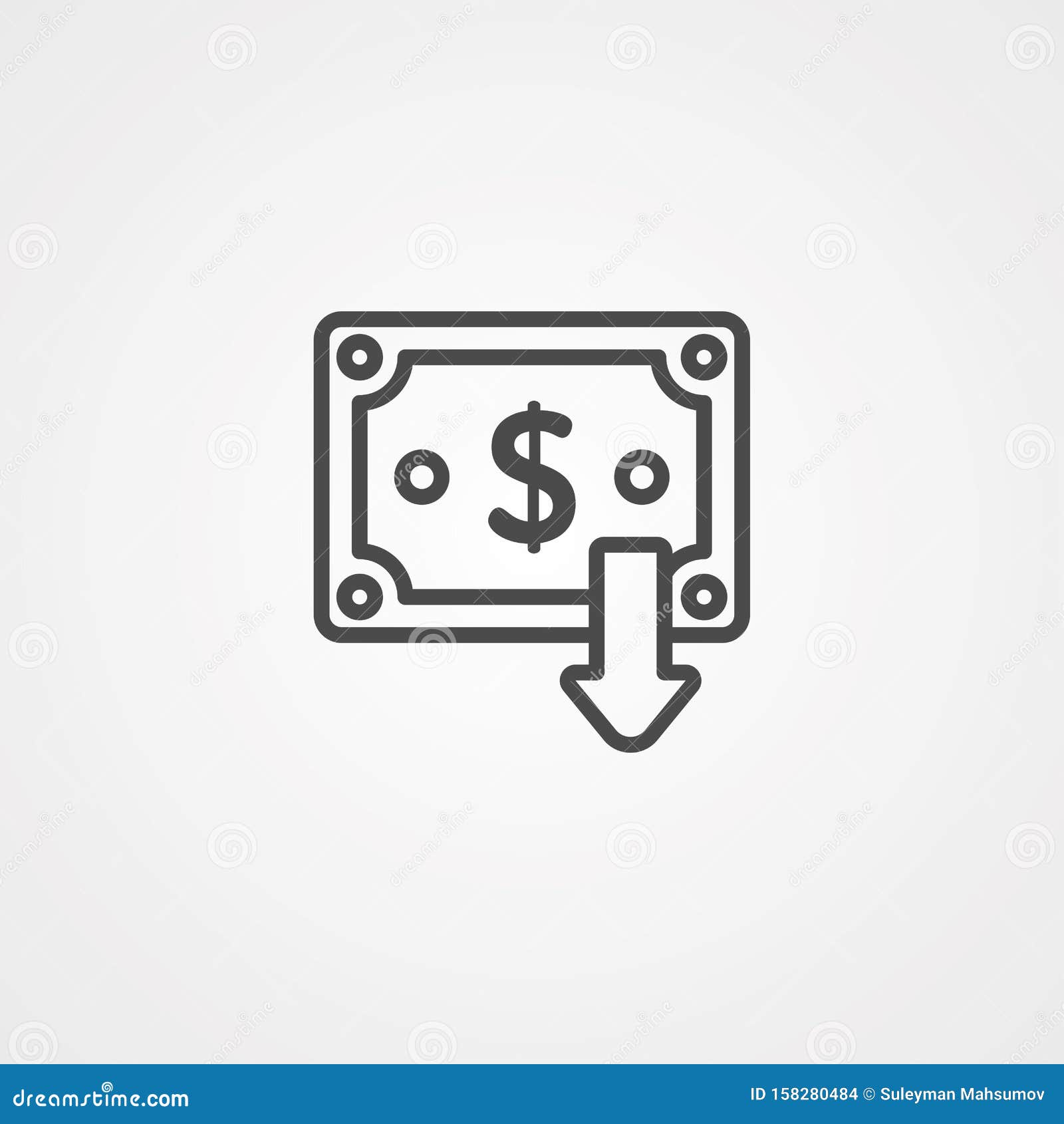 Decrease Vector Icon Sign Symbol Stock Illustration - Illustration of ...