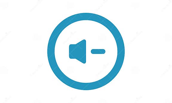 Decrease Volume Symbol Flat Style Vector Illustration. Stock Vector ...