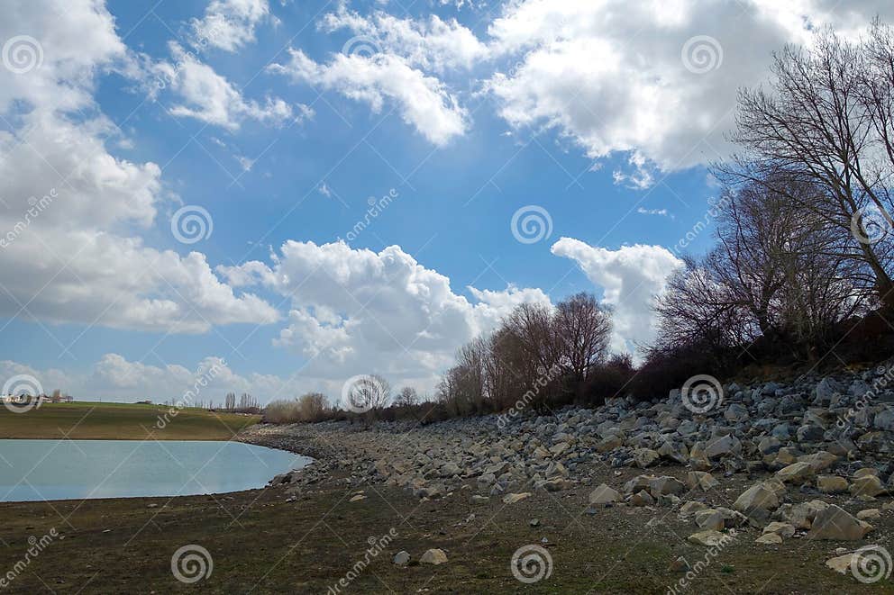 Decrease in the Water Levels of the Dams As a Result of Drought, the ...