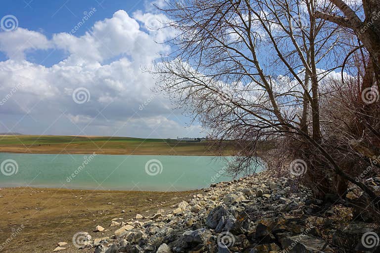 Decrease in the Water Levels of the Dams As a Result of Drought, the ...