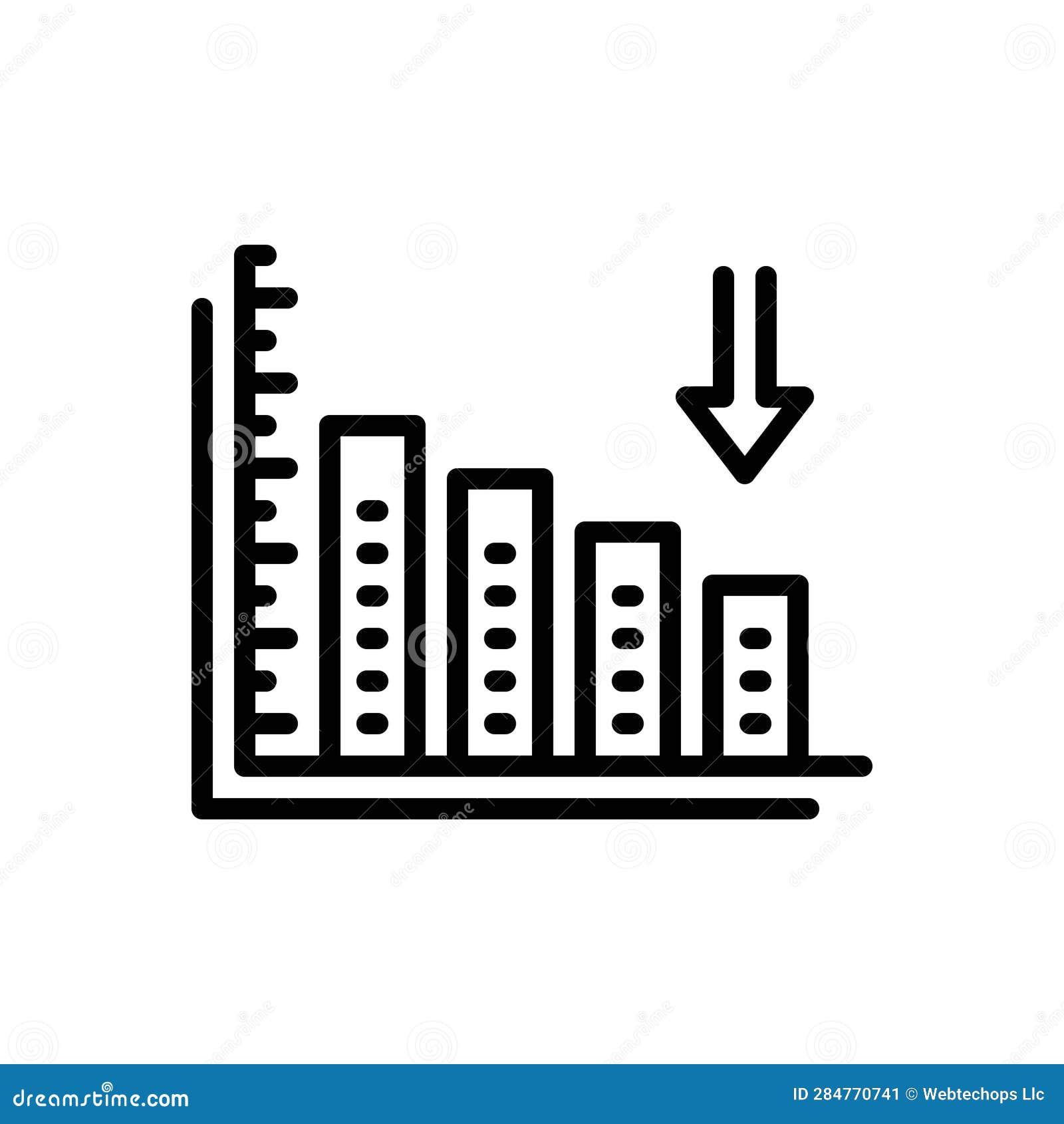 Graph Decline Cartoon Vector | CartoonDealer.com #67743027