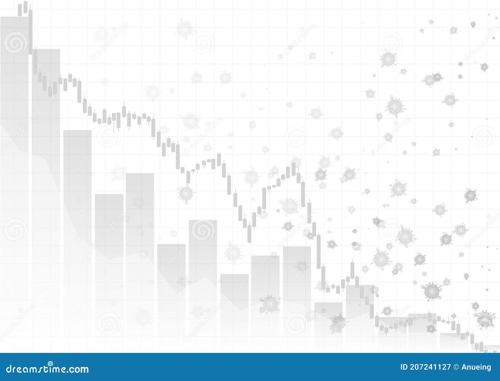 Decreasing Business Graph On Red Background Cartoon Vector ...