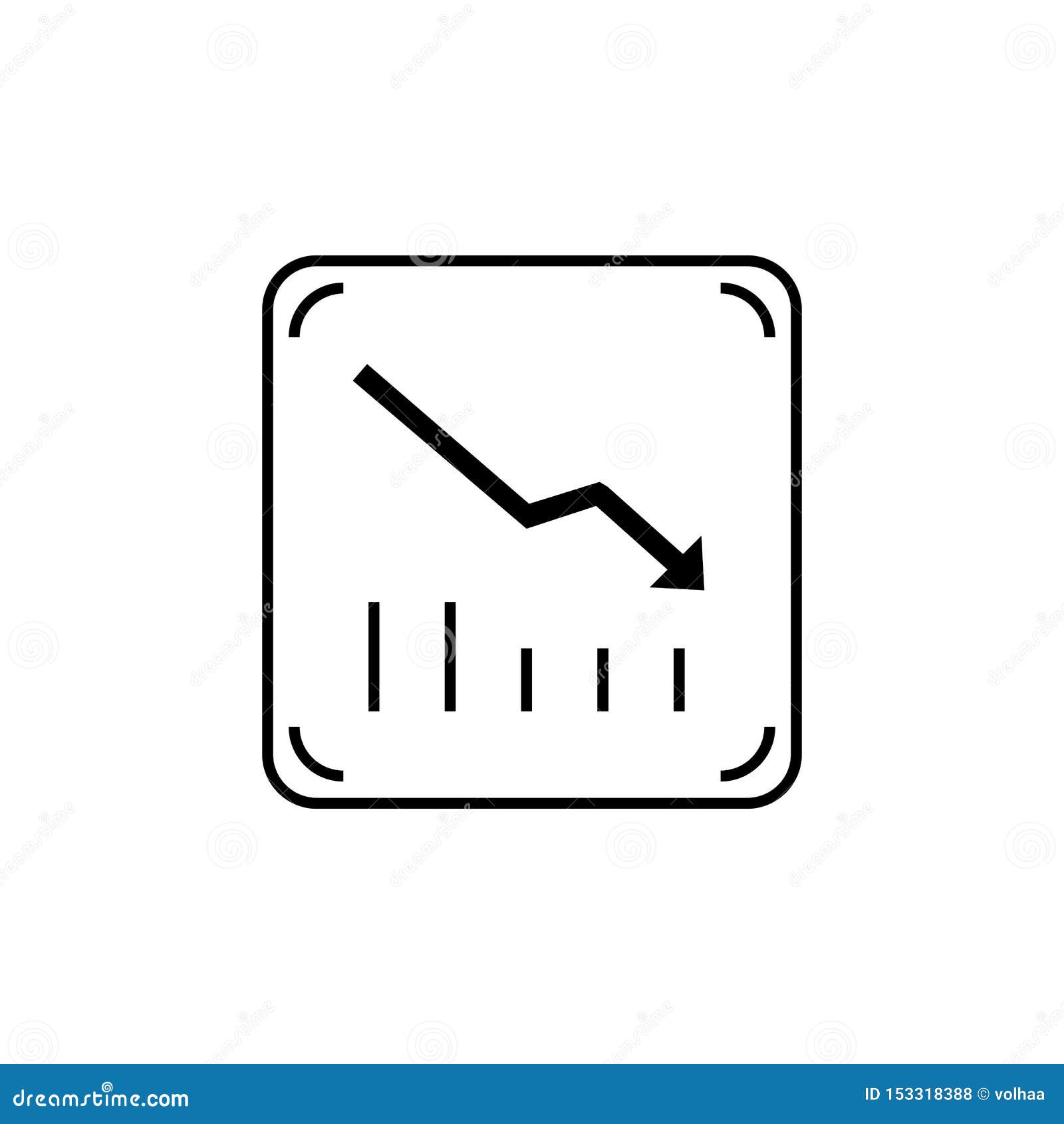 Man With Decreasing Chart. Cartoon Vector | CartoonDealer.com #67927819