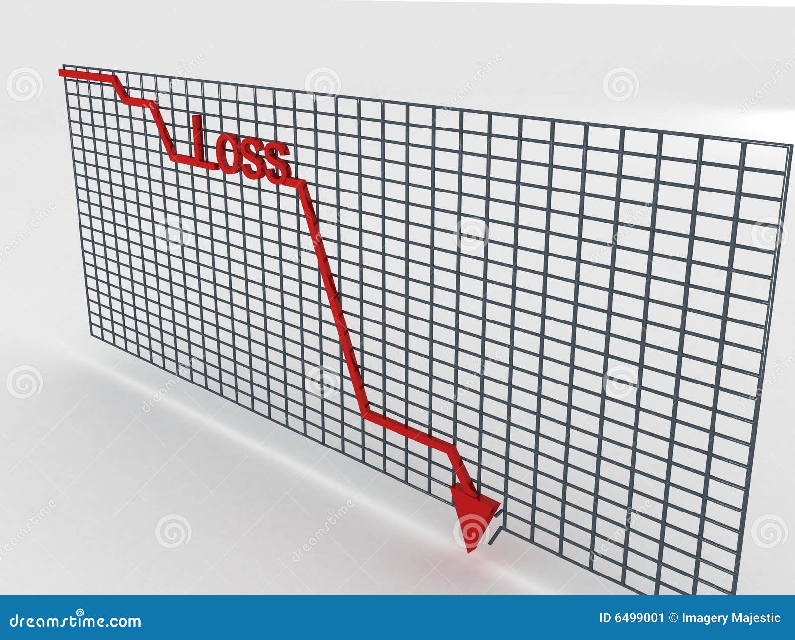 Decreasing graph stock illustration. Illustration of loss - 6499001
