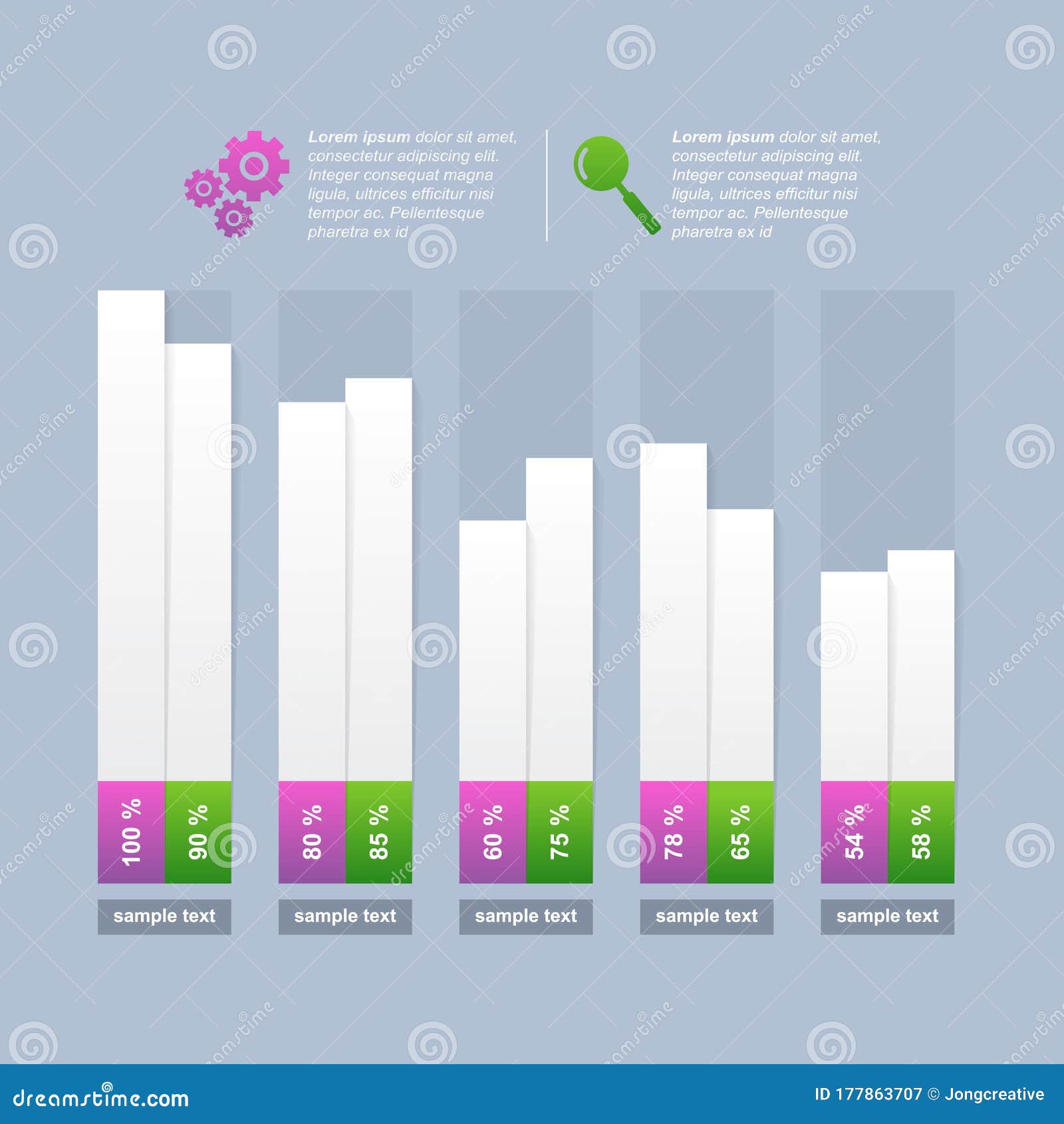 Decreasing Graph Bar Chart Economic Pressure Financial Problem ...