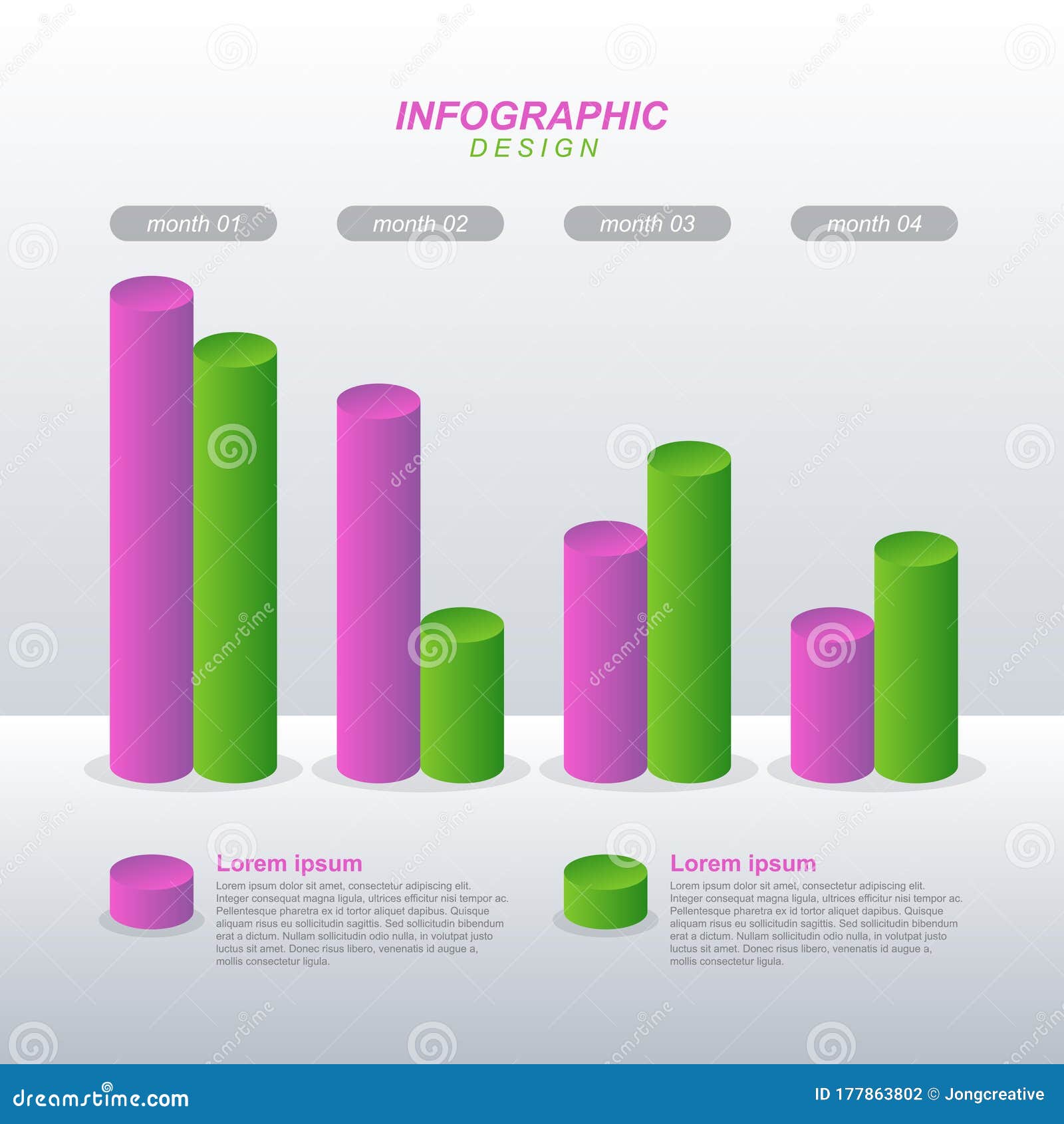 Decreasing Graph Bar Chart Economic Pressure Financial Problem ...