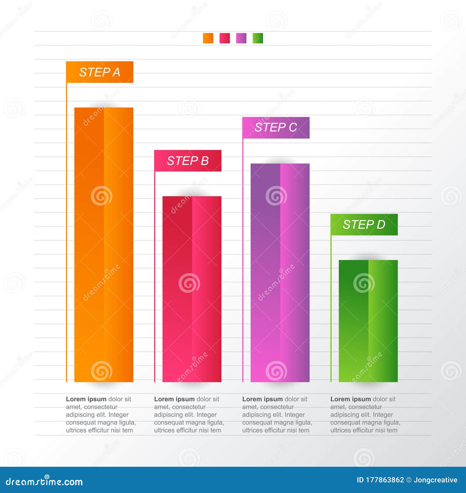 Decreasing Graph Bar Chart Economic Pressure Financial Problem ...