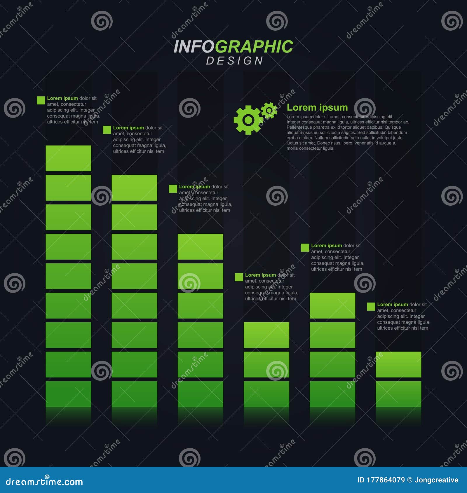 Decreasing Graph Bar Chart Economic Pressure Financial Problem ...