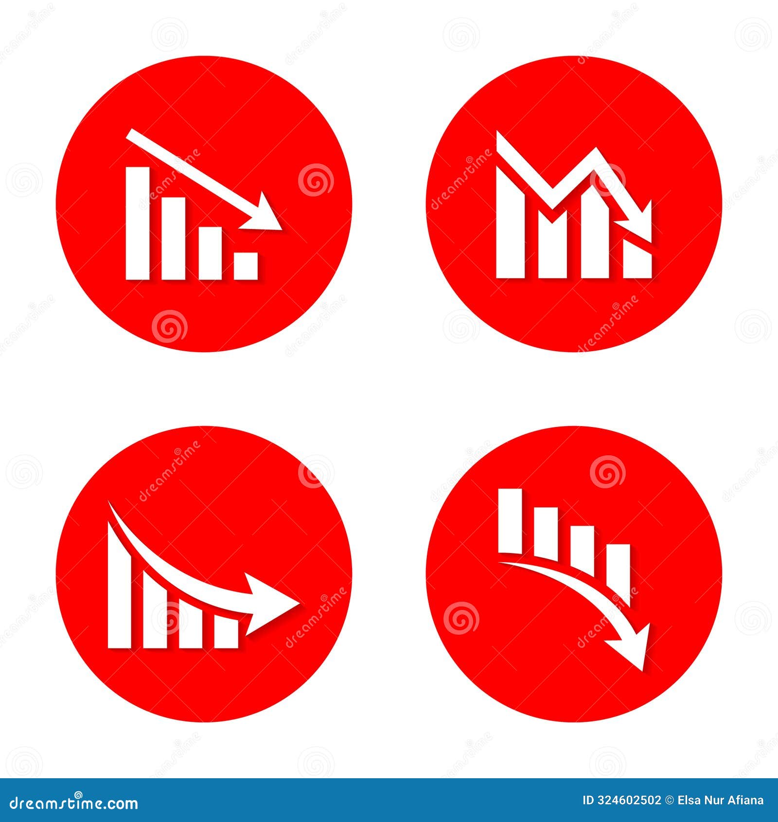 Decreasing Graph Line Icon. Column Chart Sign. Line Icons. Vector ... Decreasing Graph Line Icon. Column Chart Sign. Line Icons. Vector ...