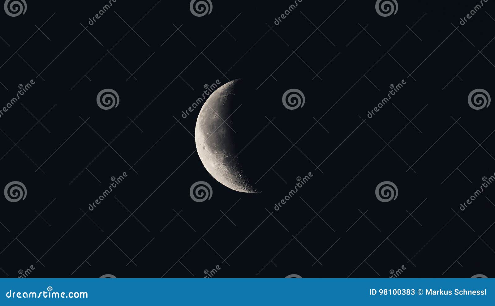 Decreasing moon stock image. Image of surface, details - 98100383