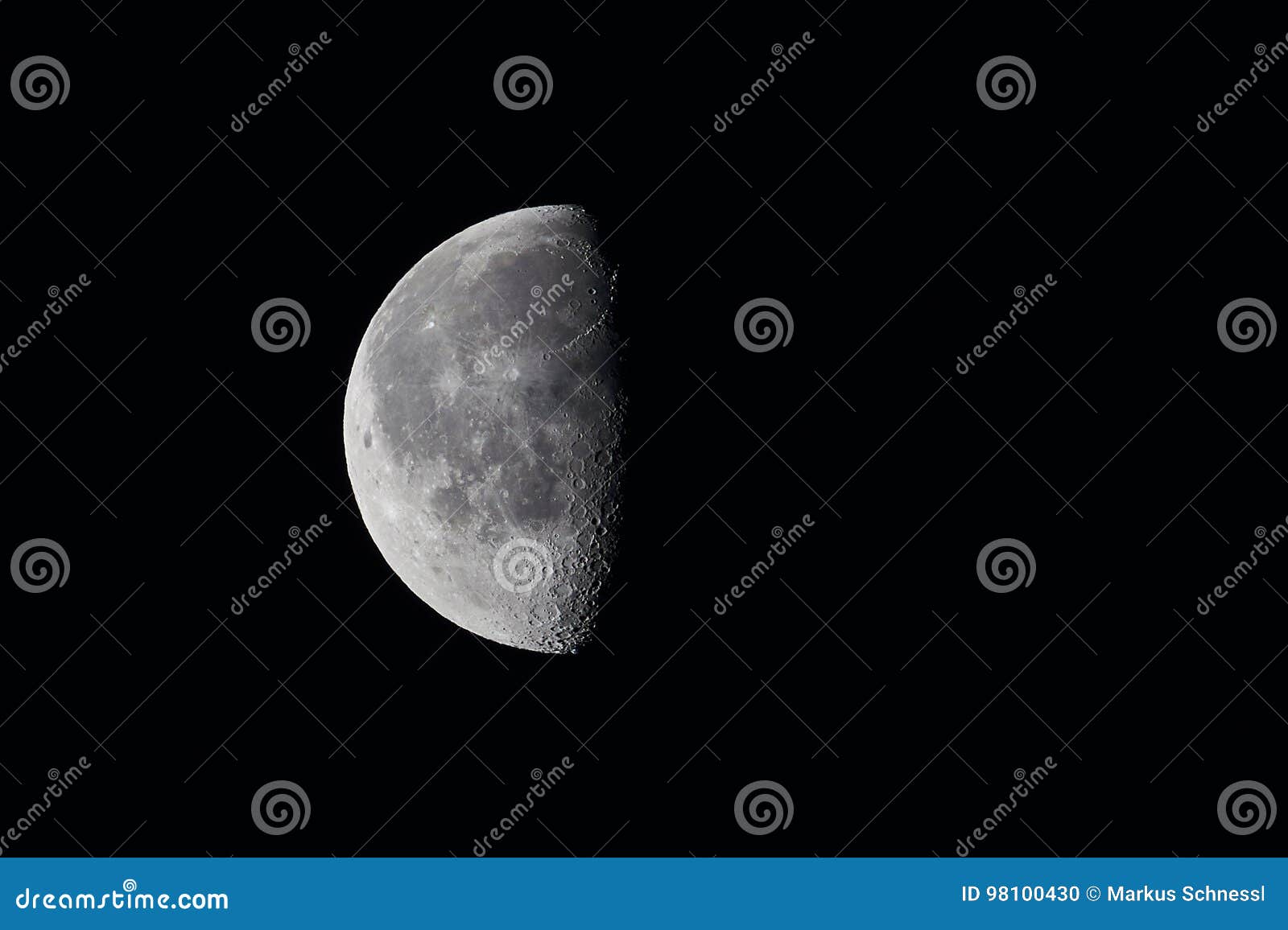 Decreasing moon stock photo. Image of shadow, details - 98100430