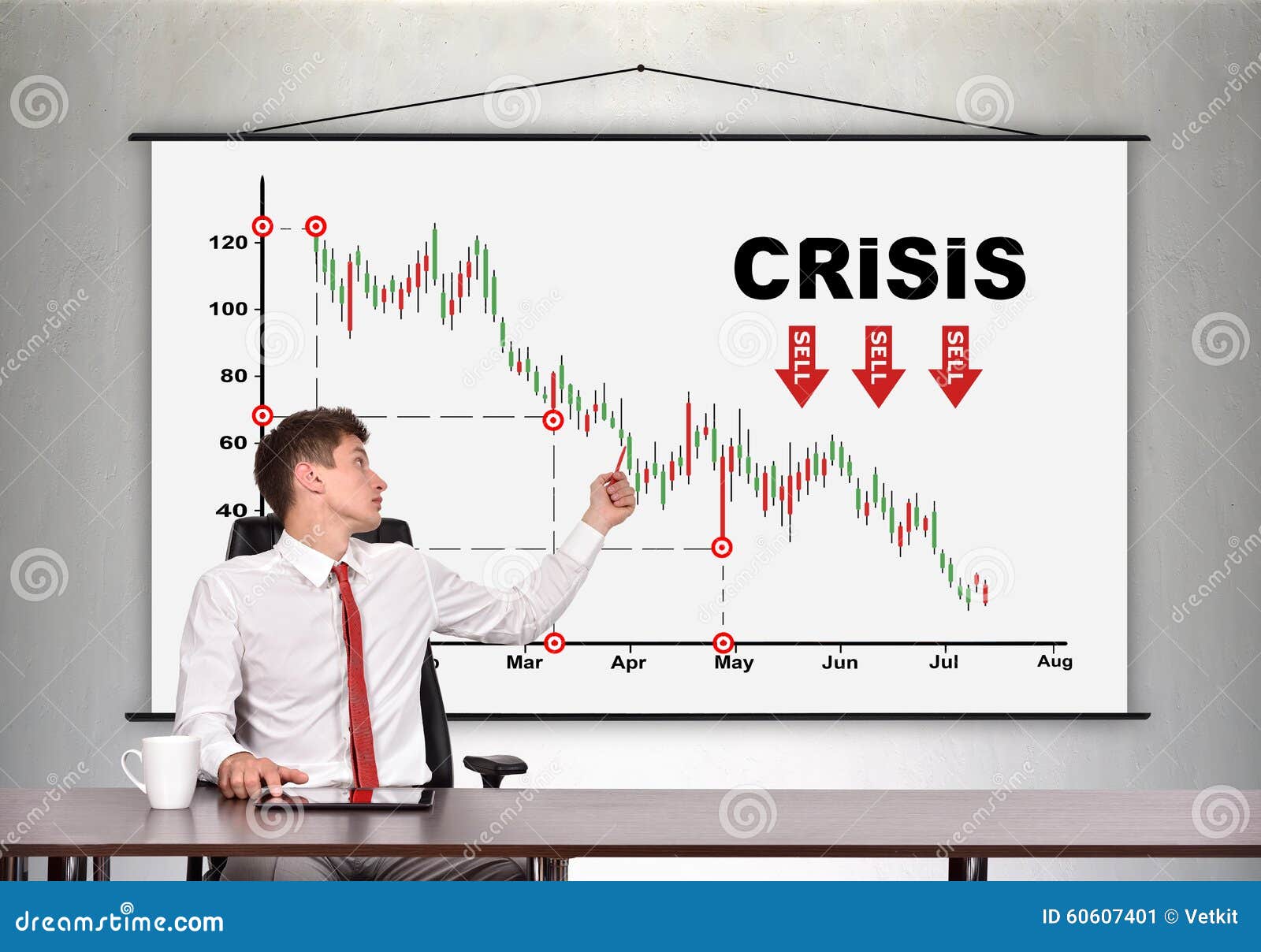 Decreasing stock chart stock image. Image of financial - 60607401