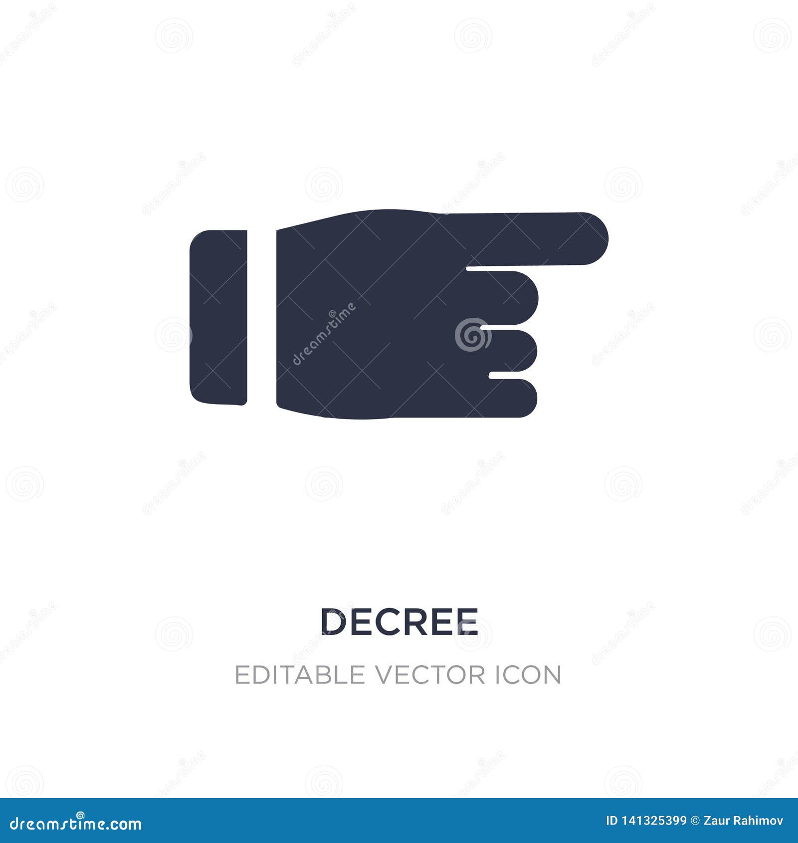 Decree Icon Vector Sign And Symbol Isolated On White Background, Decree ...