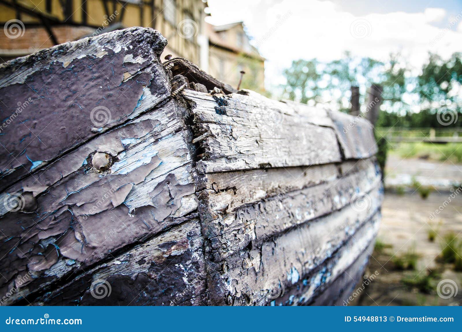 Decrepit boat stock image. Image of wood, river, boat - 54948813