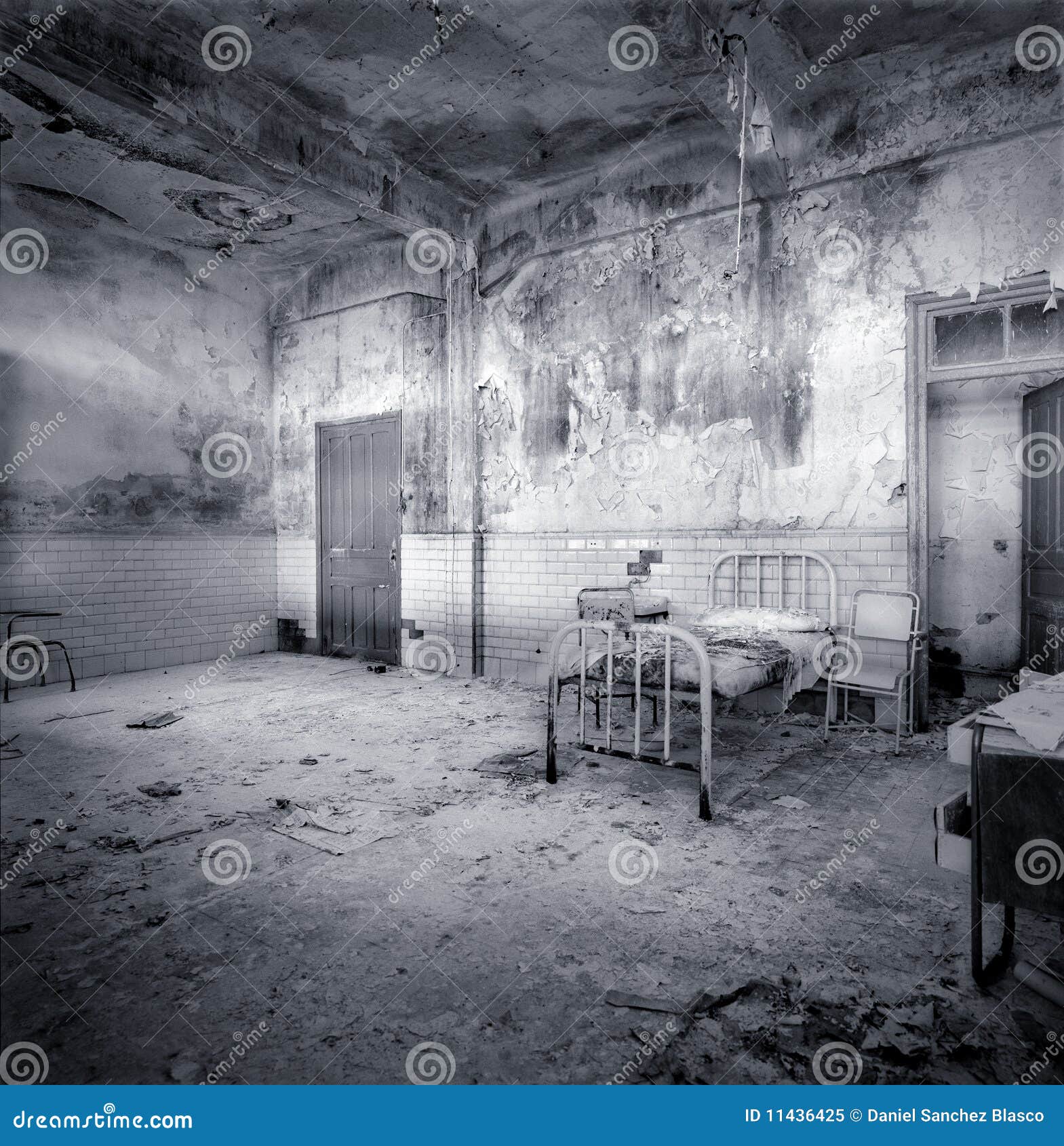 Old Decrepit Dirty Plaster Wall Background With Cracked Structure. Old ...