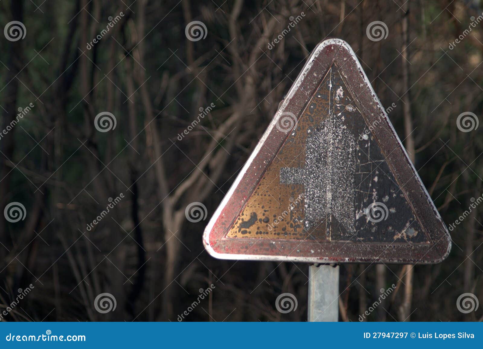 Decrepit warning sign stock image. Image of shape, object - 27947297