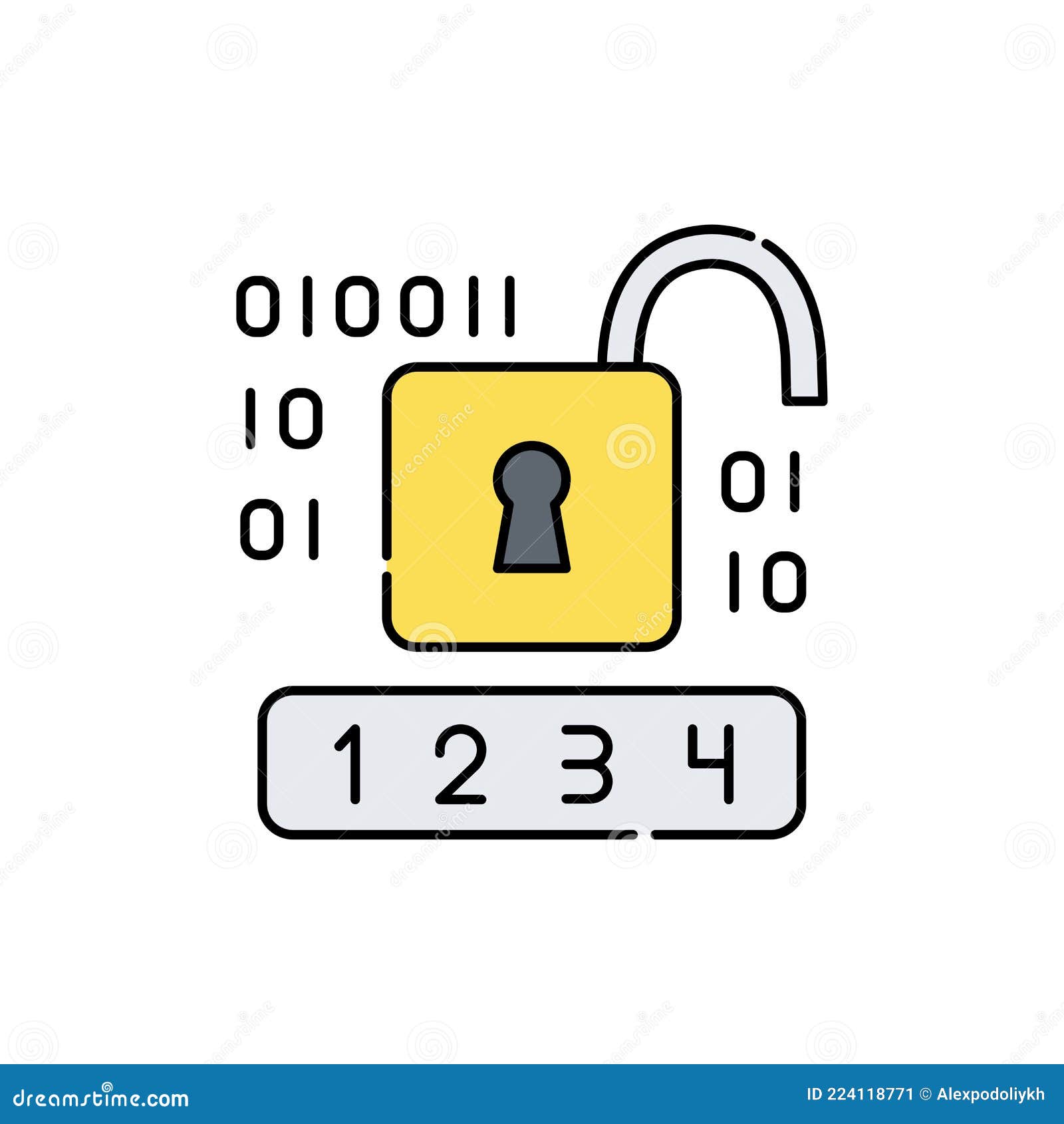 Decryption Line Icon. Isolated Vector Element. Stock Vector ... Decryption Line Icon. Isolated Vector Element. Stock Vector ...