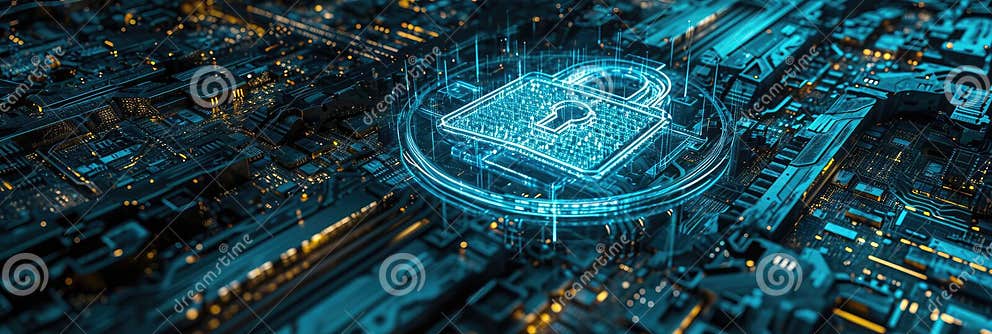 Decryption Spyware of Confidential Privacy Software of Data. Lock with ...