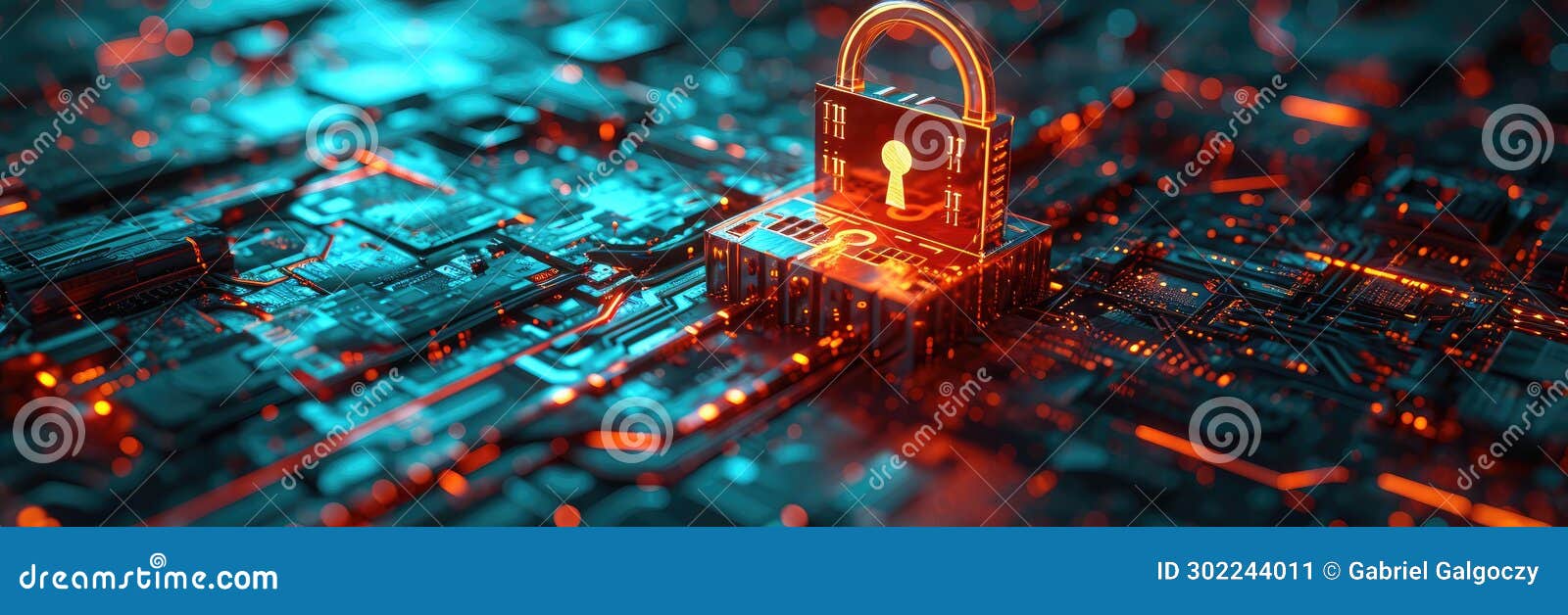 Decryption Spyware of Confidential Privacy Software of Data. Lock with ...