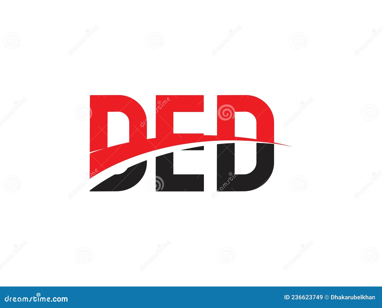 DED Letter Initial Logo Design Vector Illustration Stock Vector ...