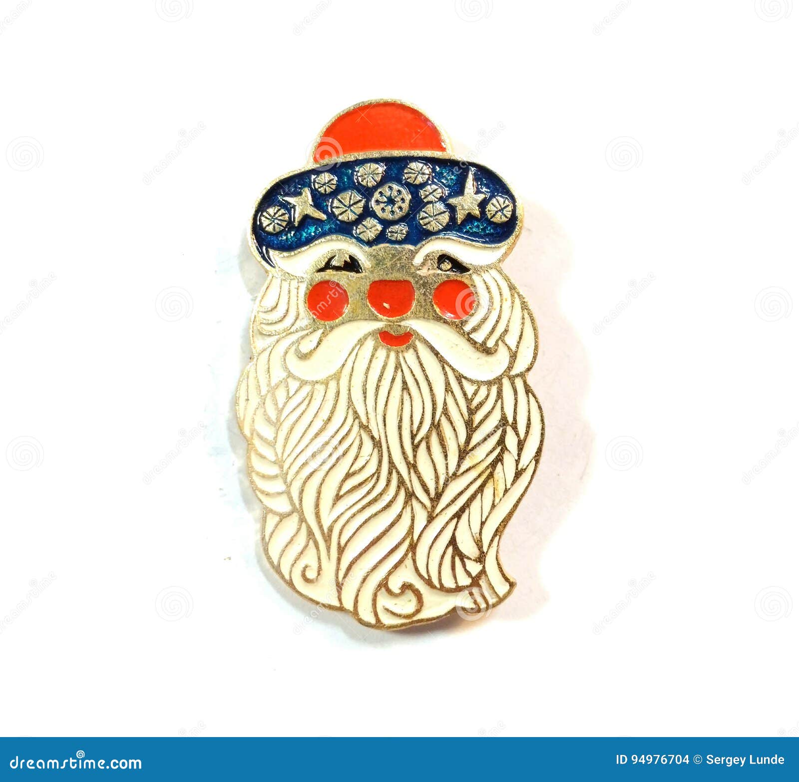 Ded Moroz Ussr badge stock photo. Image of moroz, symbol - 94976704