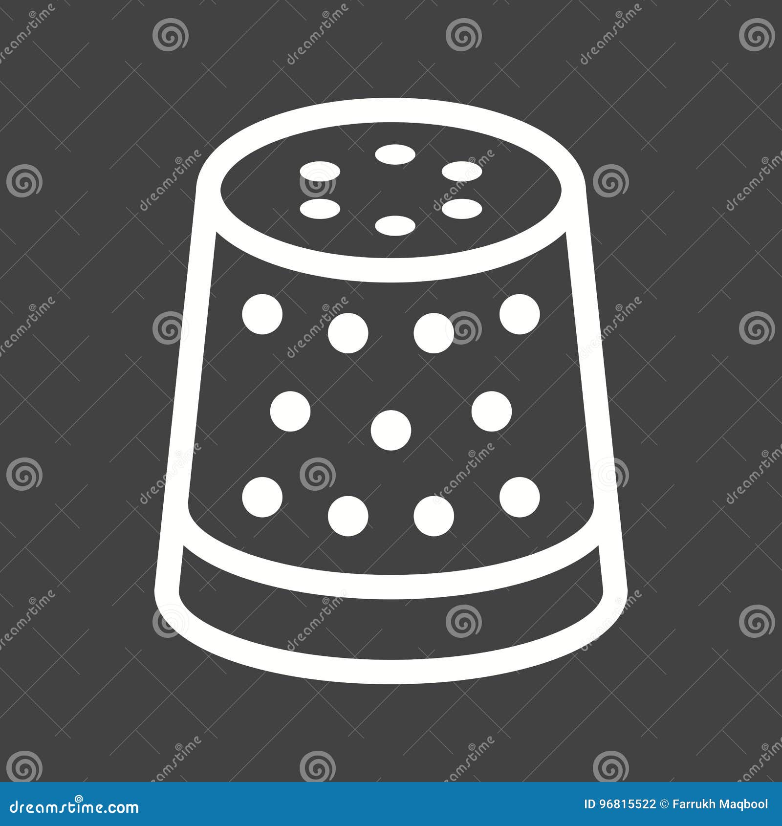 Dedal stock de ilustración. Ilustración de equipo, dedal - 96815522