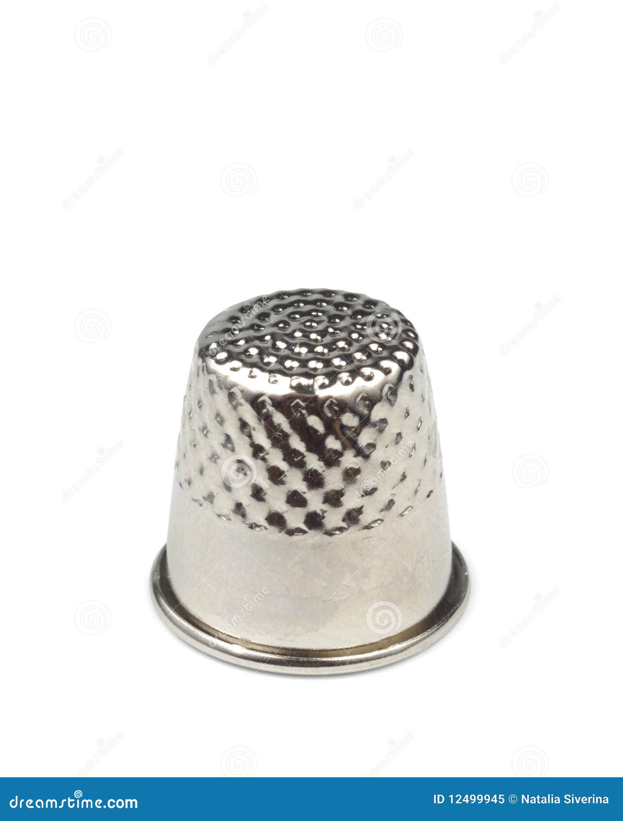 Dedal de acero imagen de archivo. Imagen de costura, casquillo - 12499945