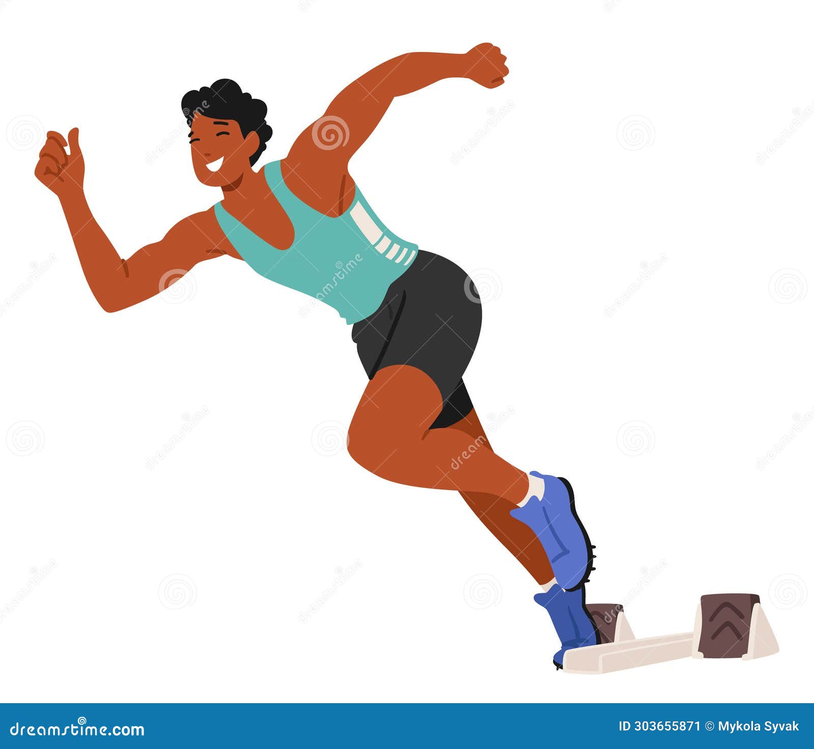 Dedicated Athlete Runner Displays Exceptional Speed, Endurance, and ...