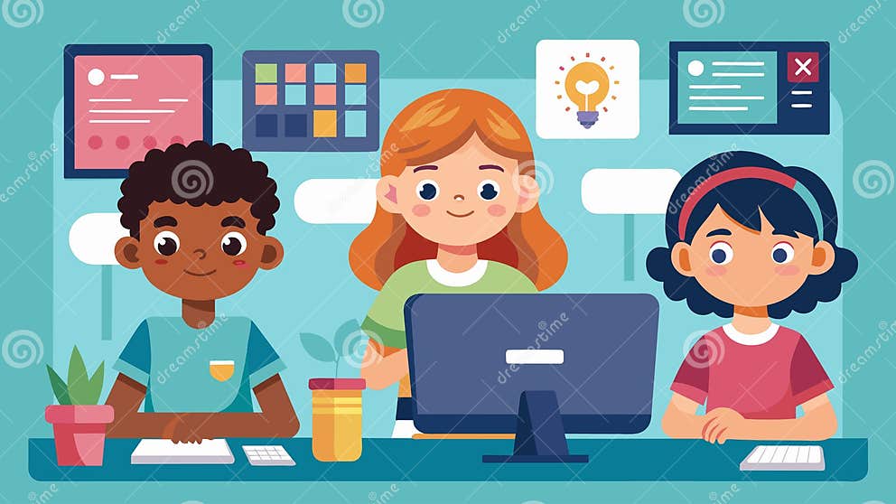 In a Dedicated Computer Lab Kids Learn the Basics of HTML and CSS As ...