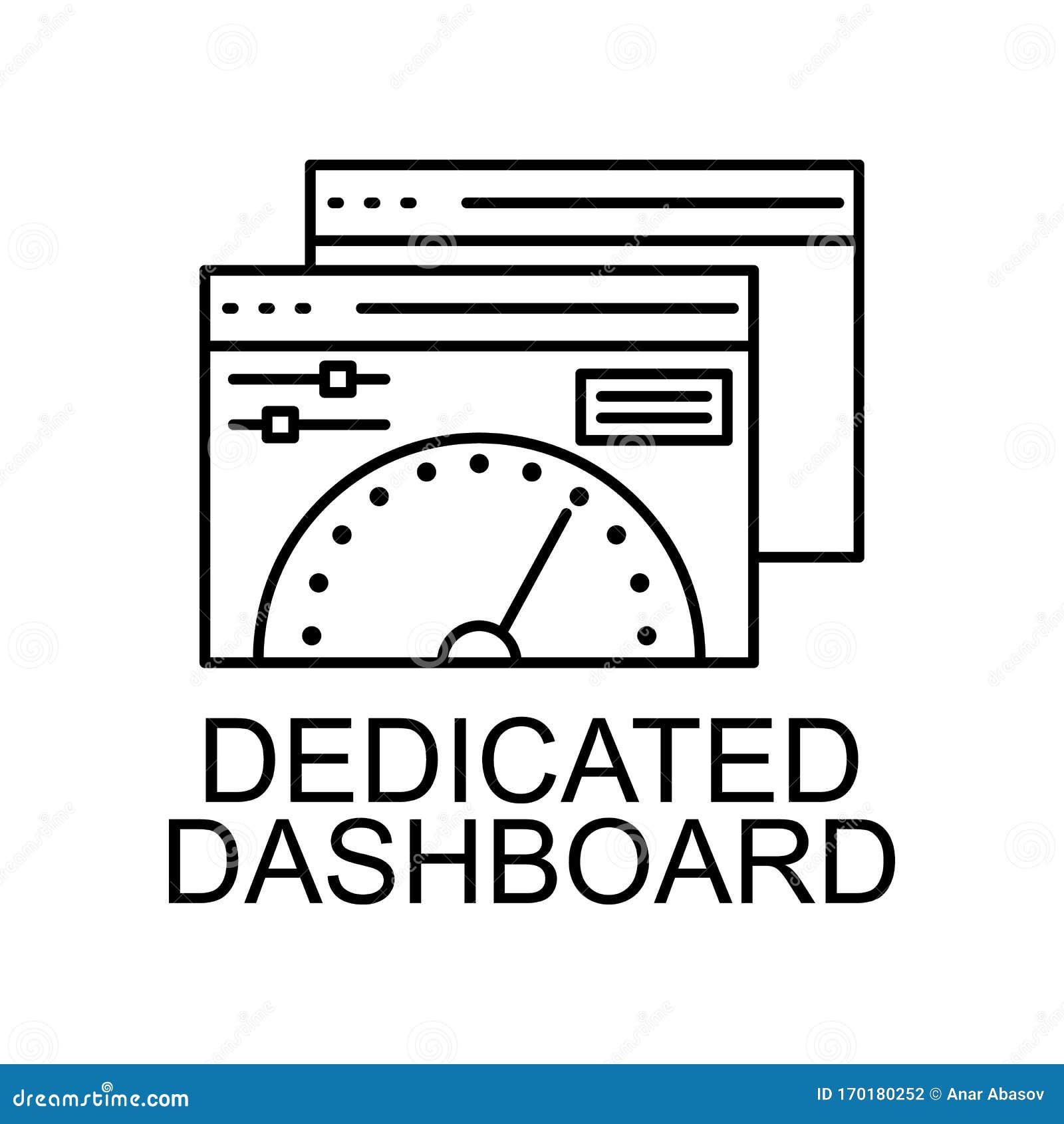 Dedicated Dashboard Icon. Element of Web Development Signs with Name ...