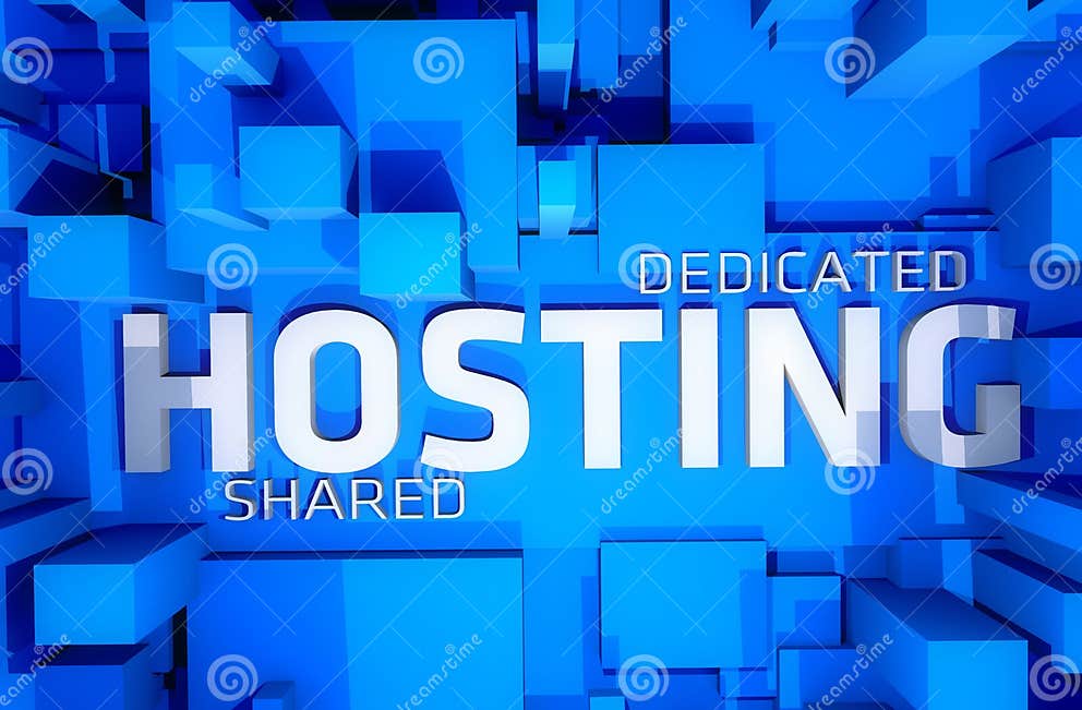Dedicated Hosting stock illustration. Illustration of dedicated - 24397944