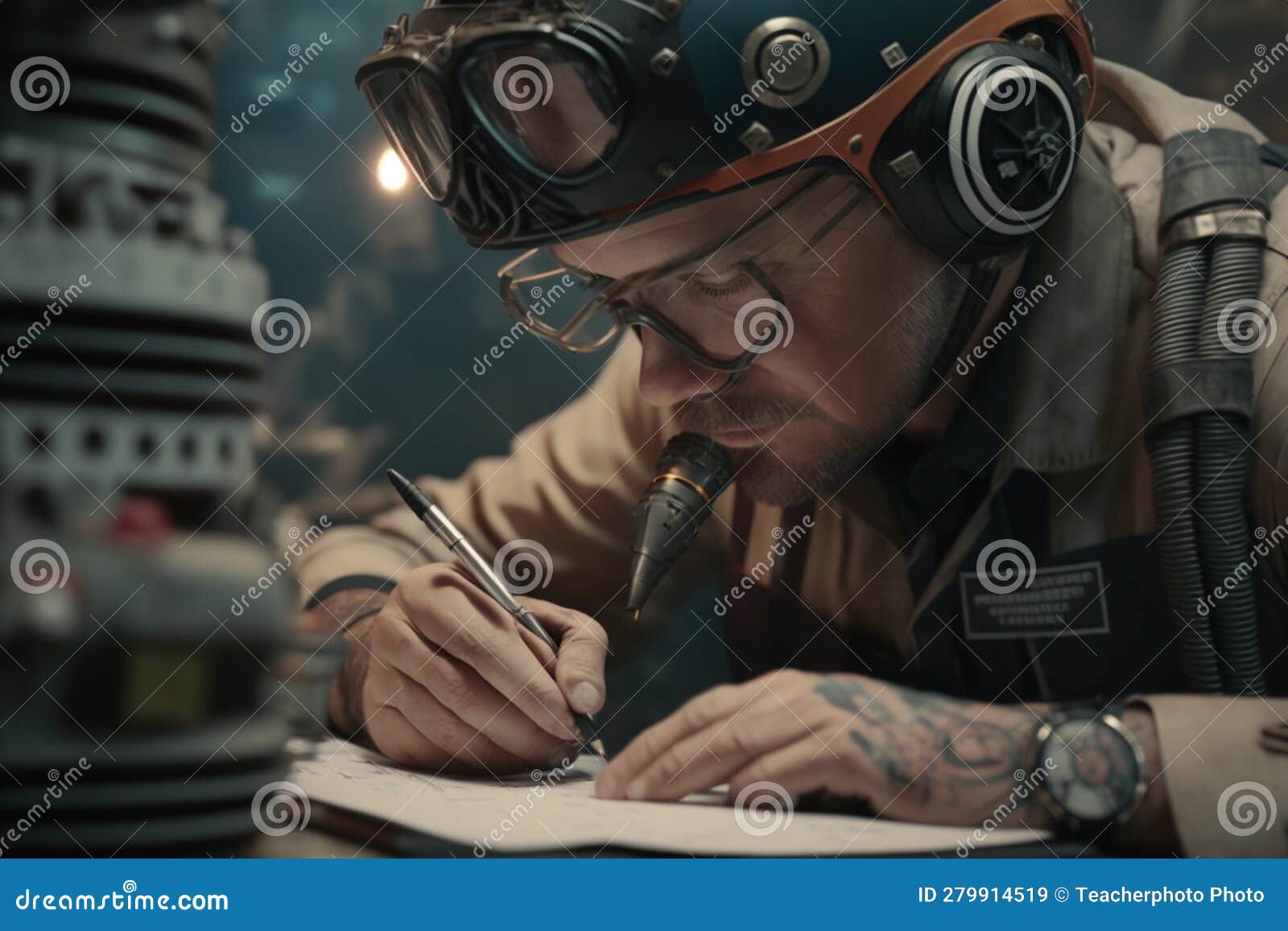 A Dedicated Maintenance Engineer is Showcasing His High-quality Skills ...