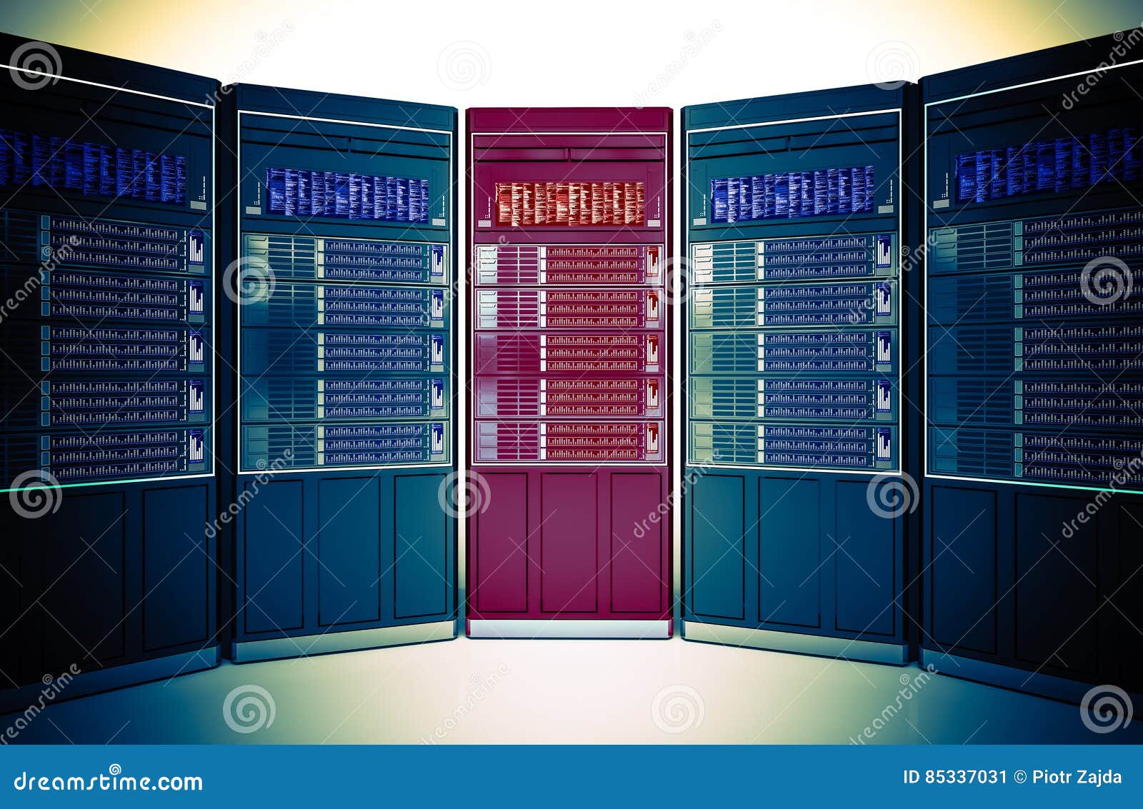 Dedicated Server Choosing stock illustration. Illustration of business ...