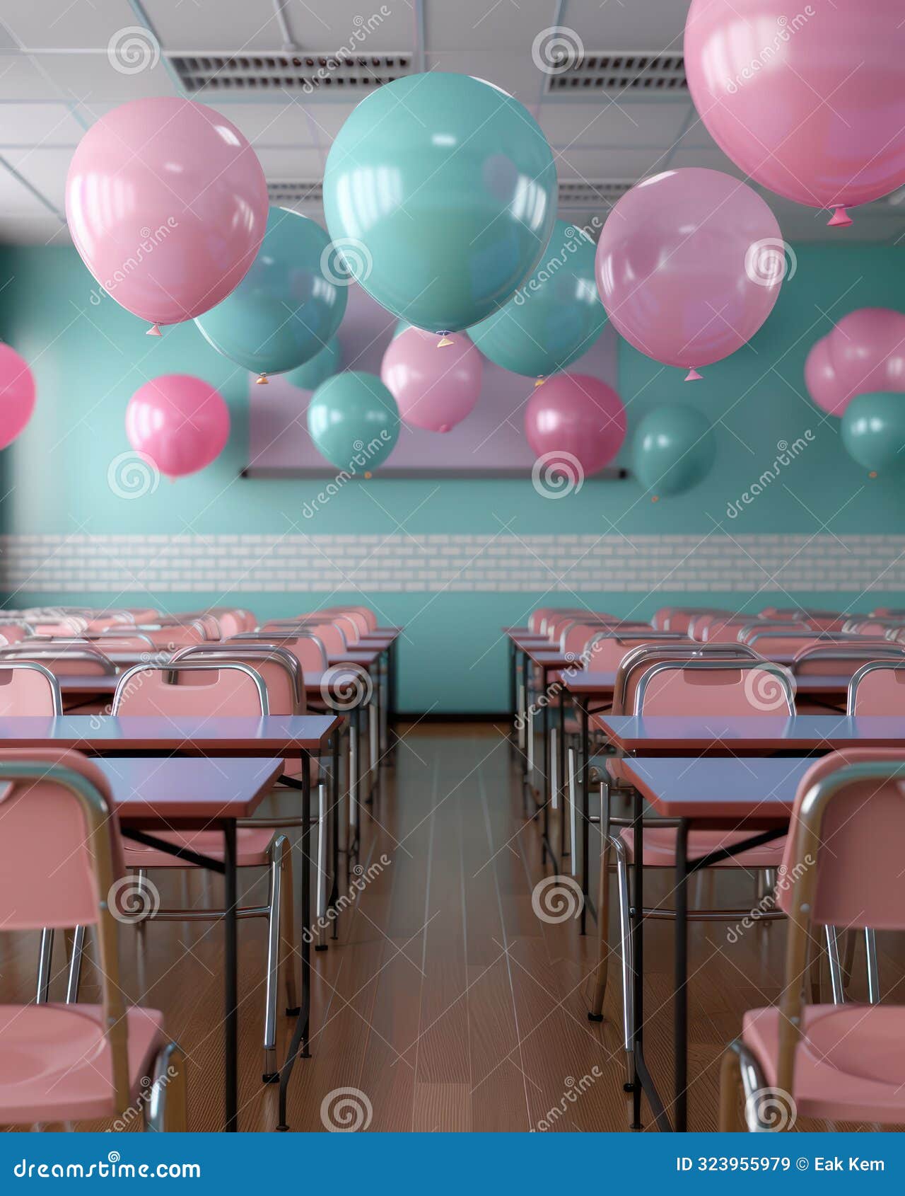 Teachers Decorating a Classroom, with Educational Dedication, Prepare ...