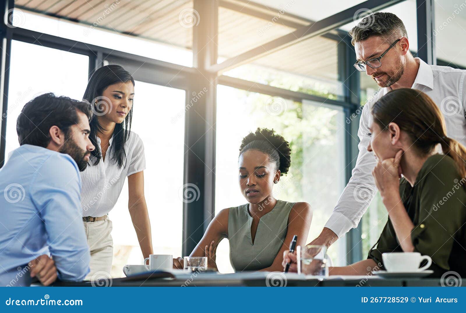 Dedicated To Completing the Task at Hand Together. a Group of ...