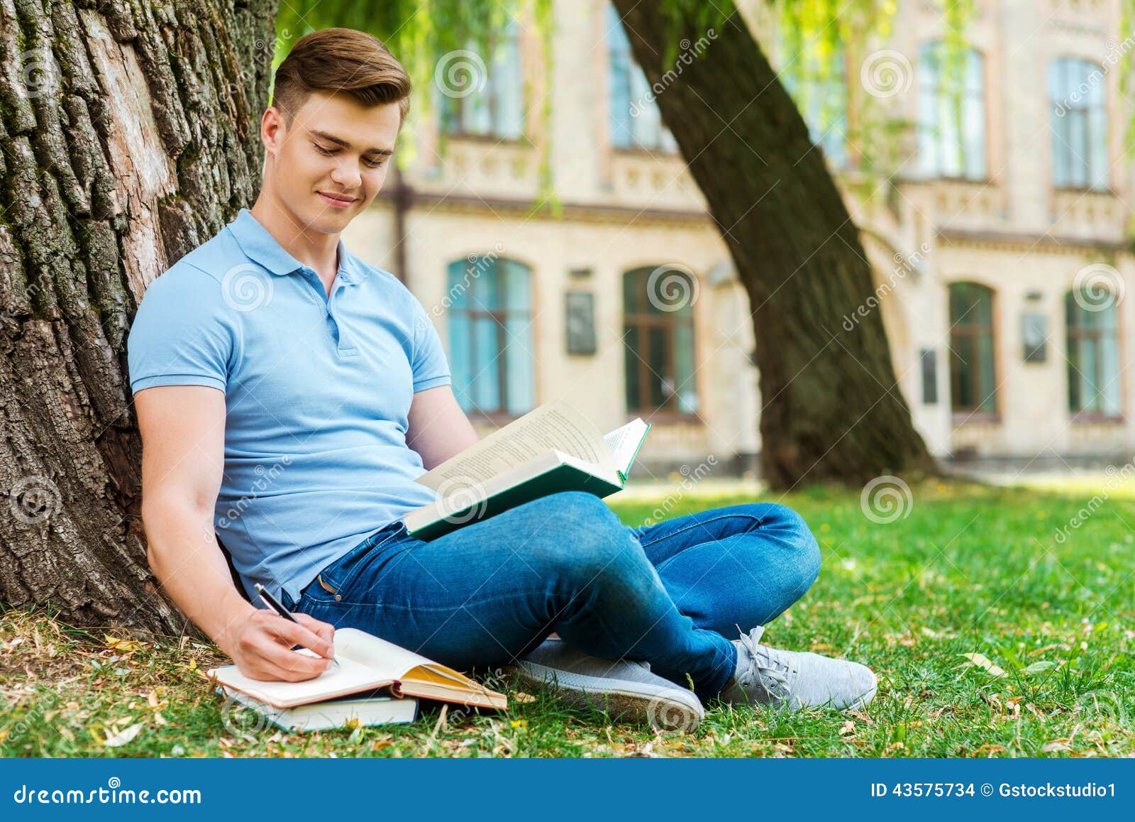 Dedicated to studying. stock photo. Image of education - 43575734