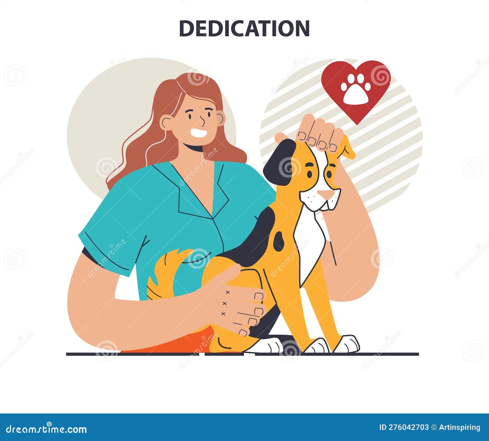 Dedication Concept. Characters Corporate Loyalty And Personal Stock Illustration | CartoonDealer ...