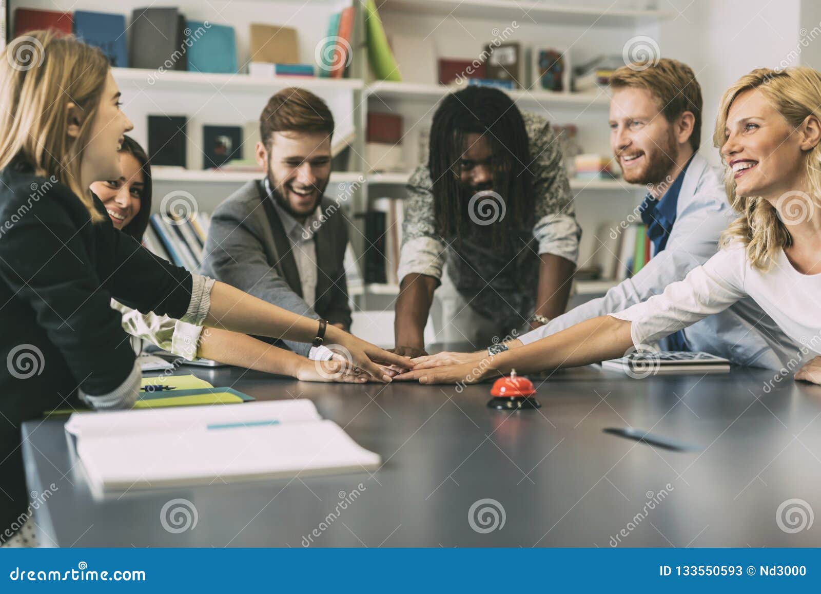 Dedication and Teamwork Lead To Success Stock Image - Image of hand ...