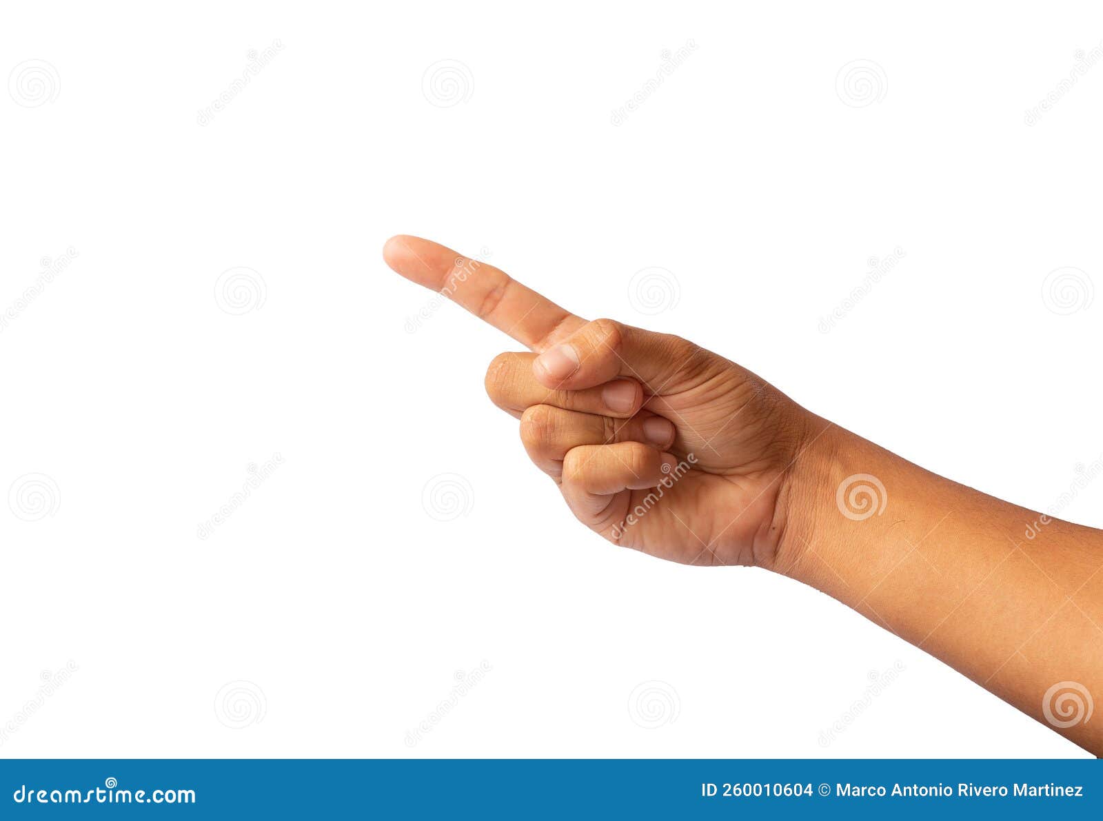 Dedo Apontando Para Cima Sobre Fundo Branco Foto de Stock - Imagem de ...