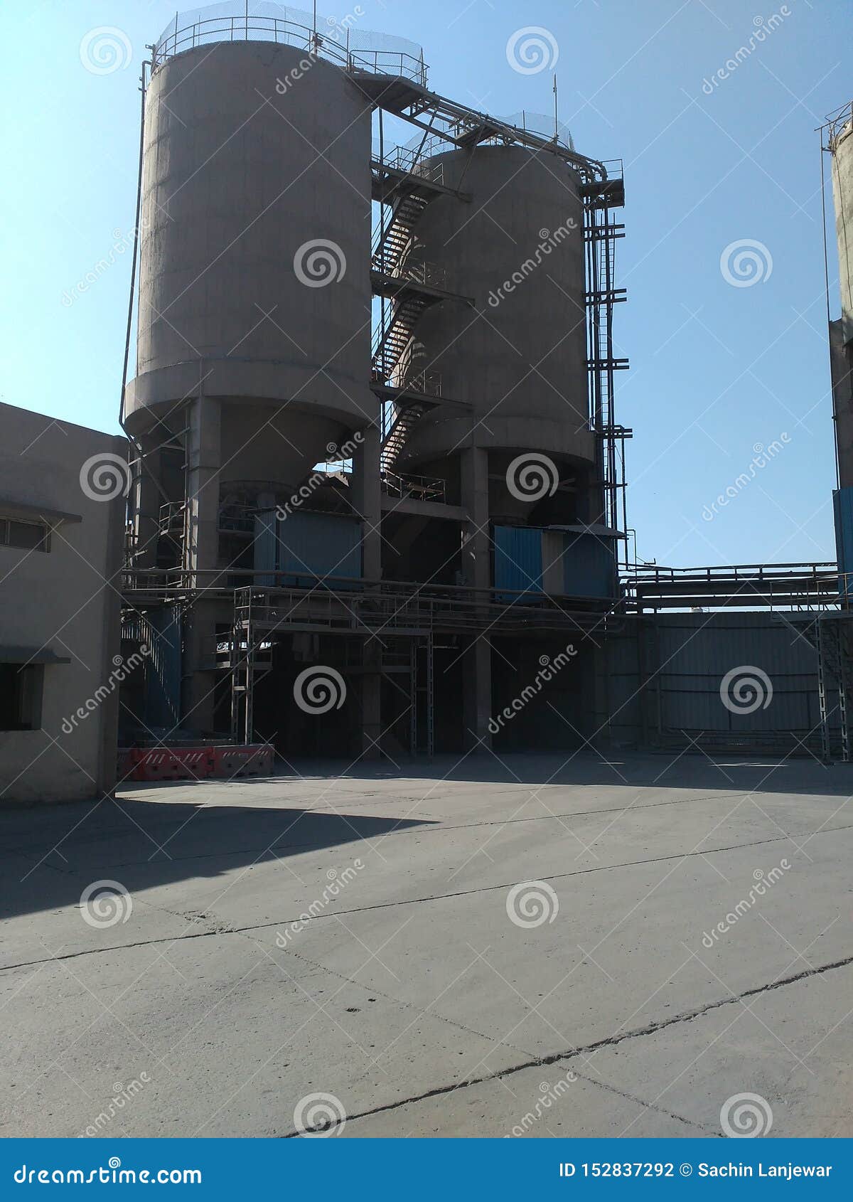 Dedusting system stock photo. Image of cementsilo, silo - 152837292