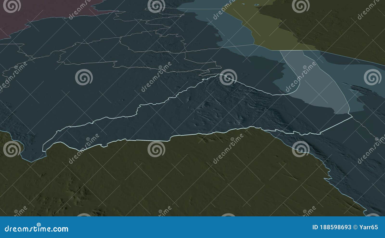 Dedza, Malawi - Outlined. Administrative Stock Illustration ...