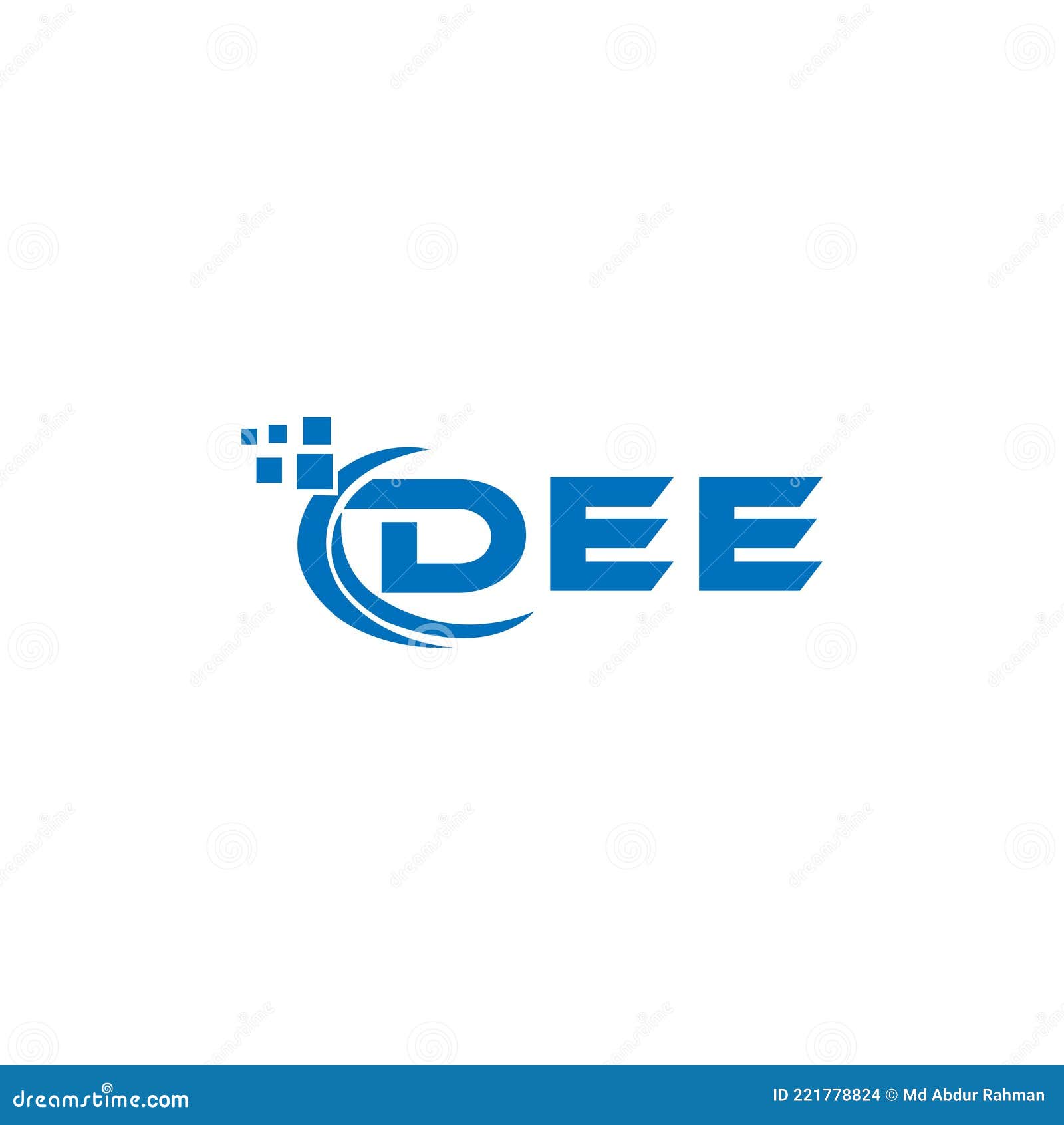 DEE Letter Logo Design on White Background. DEE Creative Initials ...