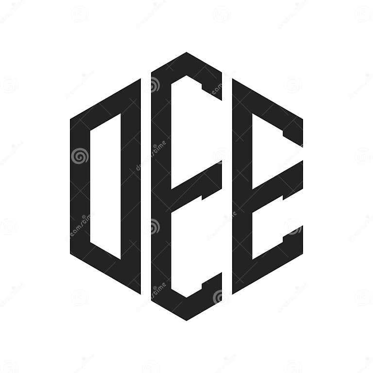 DEE Logo Design. Initial Letter DEE Monogram Logo Using Hexagon Shape ...