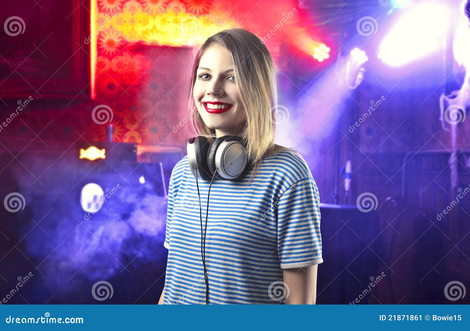 Deejay stock image. Image of nighlife, disco, laugh, smile - 21871861