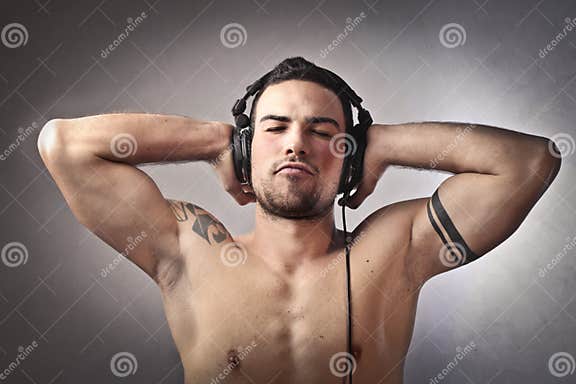 Deejay stock image. Image of stereo, tattoo, muscle, listen - 22579485