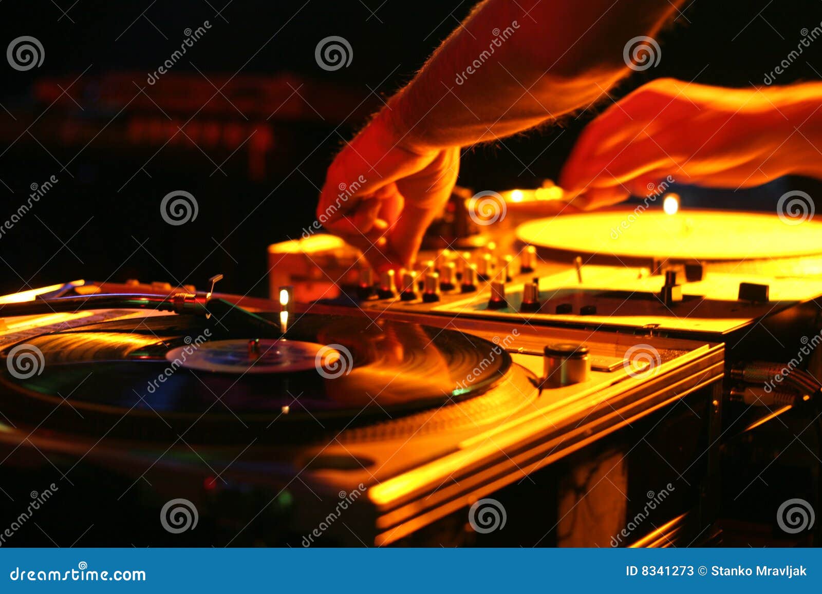 Deejay stock image. Image of club, mixing, hand, scratching - 8341273